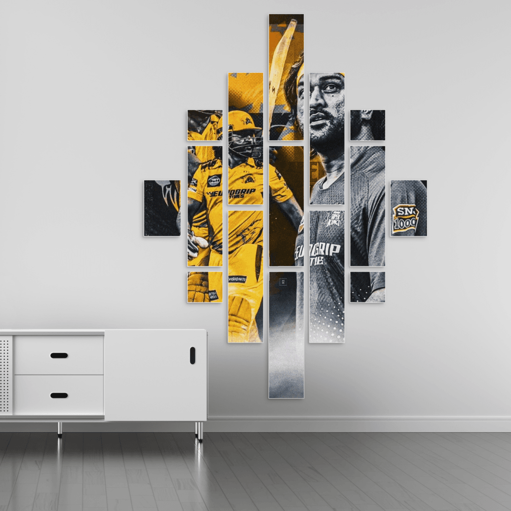 MS Dhoni | CSK | Multi-panel poster - immortalwalls.com